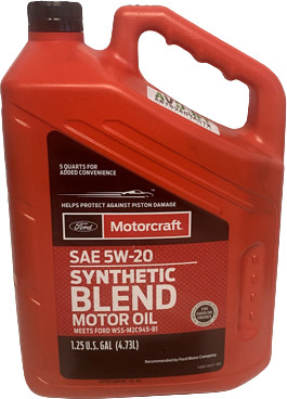 Ford Motorcraft 5W-20 Synthetic Blend 4.73л моторное масло купить в Минске