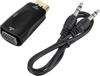 USBTOP HDMI - VGA - jack 3.5 мм Mini (черный) адаптер купить в Минске