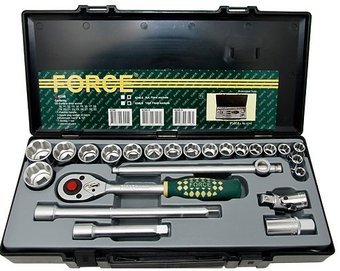 Force 4246 (24 предмета) набор трещотка с головками купить в Минске