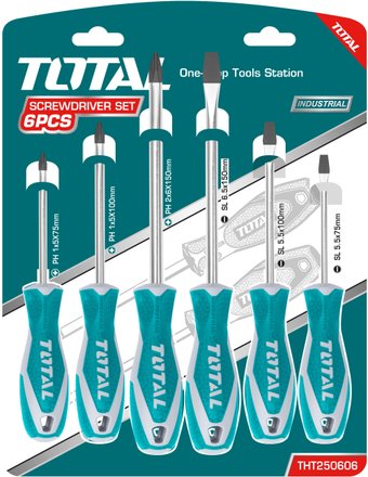 Total THT250606 (6 предметов) набор отверток купить в Минске