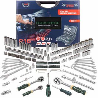RockForce RF-38841 Hart (216 предметов) универсальный набор инструментов купить в Минске