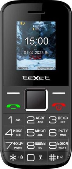 TeXet TM-206 (черный) кнопочный телефон купить в Минске