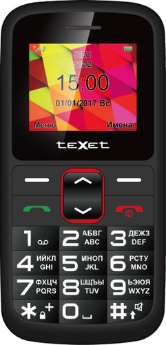 TeXet TM-B217 (черный-красный) телефон купить в Минске