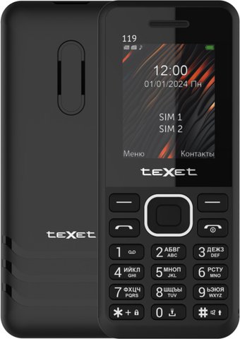 TeXet TM-119 (черный) телефон купить в Минске