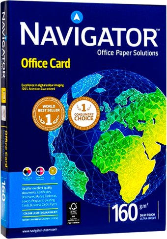 Navigator Office Card A4 160 г/м2 250 л офисную бумагу купить в Минске