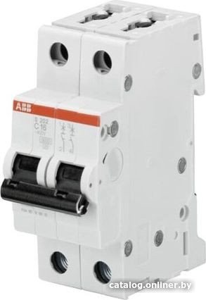 ABB S202-C1.6 2P C 1.6A 6kA 2M 2CDS252001R0974 цена в Беларуси
