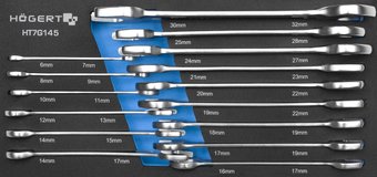 Hoegert Technik HT7G145-1 (15 предметов) набор ключей купить в Минске