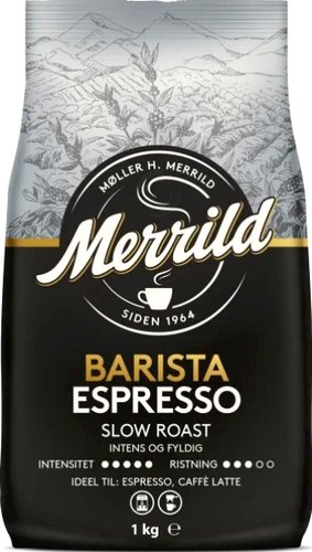 Merrild Barista Espresso зерновой 1кг кофе купить в Минске