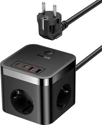 Baseus PowerCombo Cube Power Strip 3AC+2U+2C 30W E00066400117-00 ...