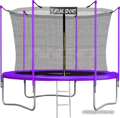 Atlas Sport 252 см - 8ft (с лестницей, внутренняя сетка, сливовый ...