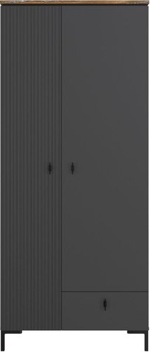 Black Red White San Gimignano SZF2D1S (антрацитовый/дуб нокс) шкаф распашной купить в Минске
