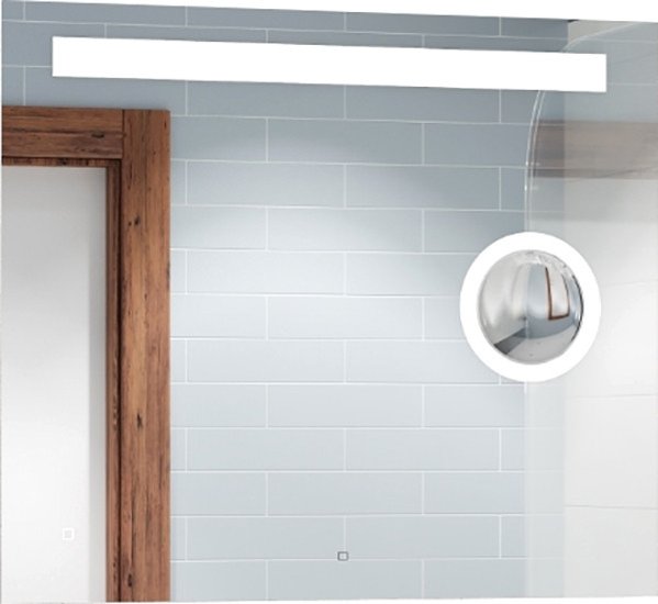 Континент Зеркало Eldorado Led 90x70 (с увеличительным зеркалом и ...