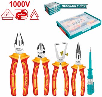 Total THKTV02P051 (5 предметов) набор пассатижей купить в Минске