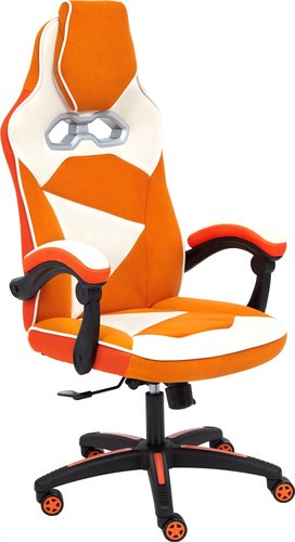 TetChair Arena (флок, молочный/оранжевый) игровое (геймерское) кресло купить в Минске
