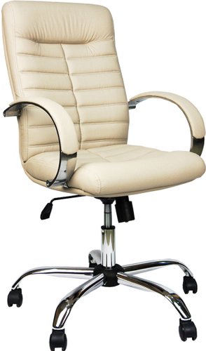 Everprof Orion Mini Chrome (кожа, бежевый) офисное кресло купить в Минске