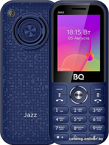 BQ BQ-2457 Jazz (синий) кнопочный телефон купить в Минске