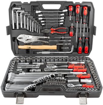 ForceKraft FK-41421-5 (142 предмета) универсальный набор инструментов купить в Минске