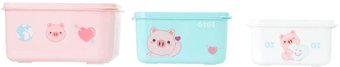 Miniso Gigi Pig Series 7275 (3 шт) набор контейнеров купить в Минске