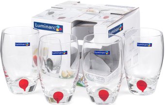 Luminarc Drip red E5230 набор бокалов для вина купить в Минске