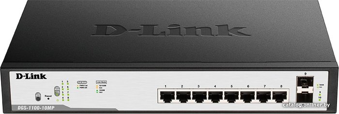 D-Link DGS-1100-10MPP/C1A управляемый коммутатор 2-го уровня купить в ...