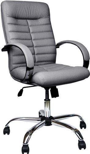 Everprof Orion Mini Chrome (кожа, серый) офисное кресло купить в Минске